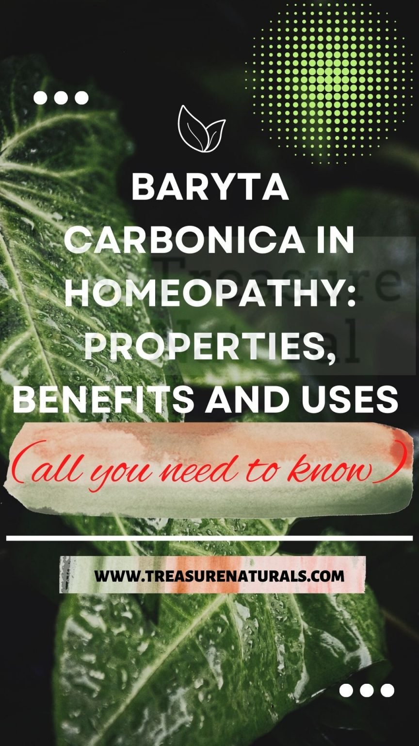 Baryta Carbonica in homeopathy: properties, benefits and uses (all you ...